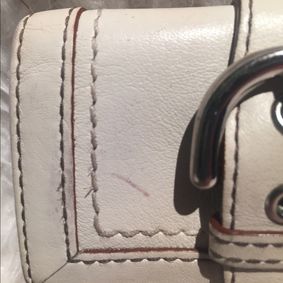 Coach | Bags | Coach Mini Wallet White Leather | Poshmark